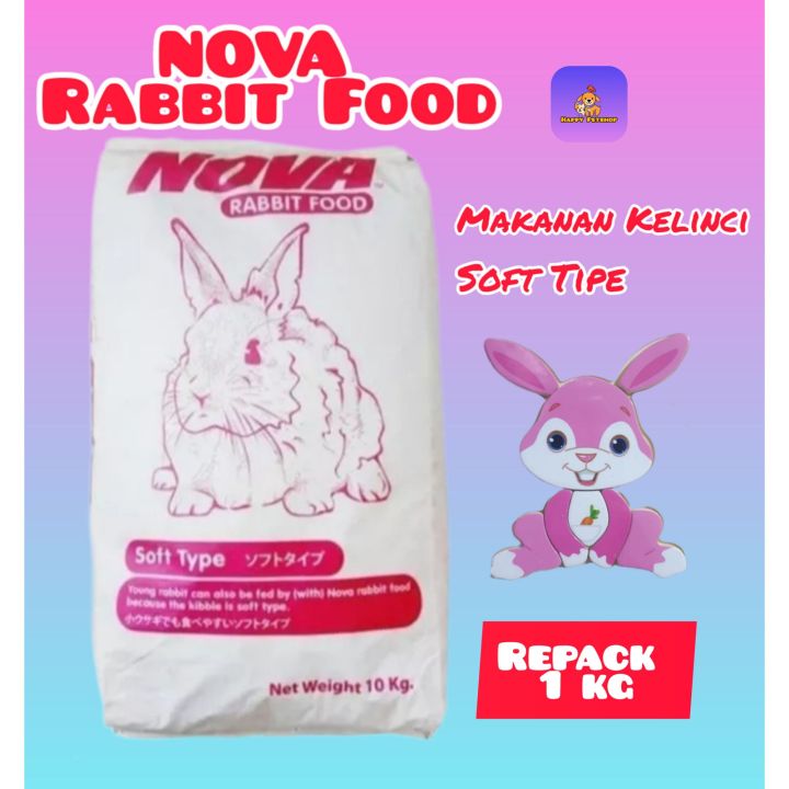 Repack 1kg Makanan Kelinci NOVA Rabbit Food | Lazada Indonesia