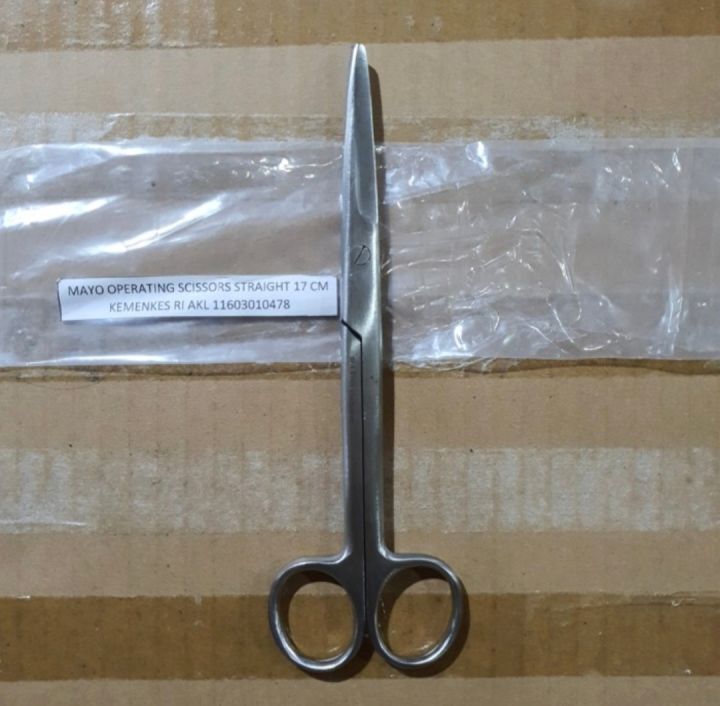 Gunting Mayo 17cm Lurus & Bengkok / Mayo Scissors 17 cm | Lazada Indonesia