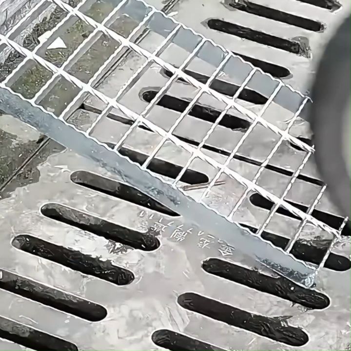 Steel Grating Galvanized Flat/Serated Trench Drain Cover Plate Car Wash ...