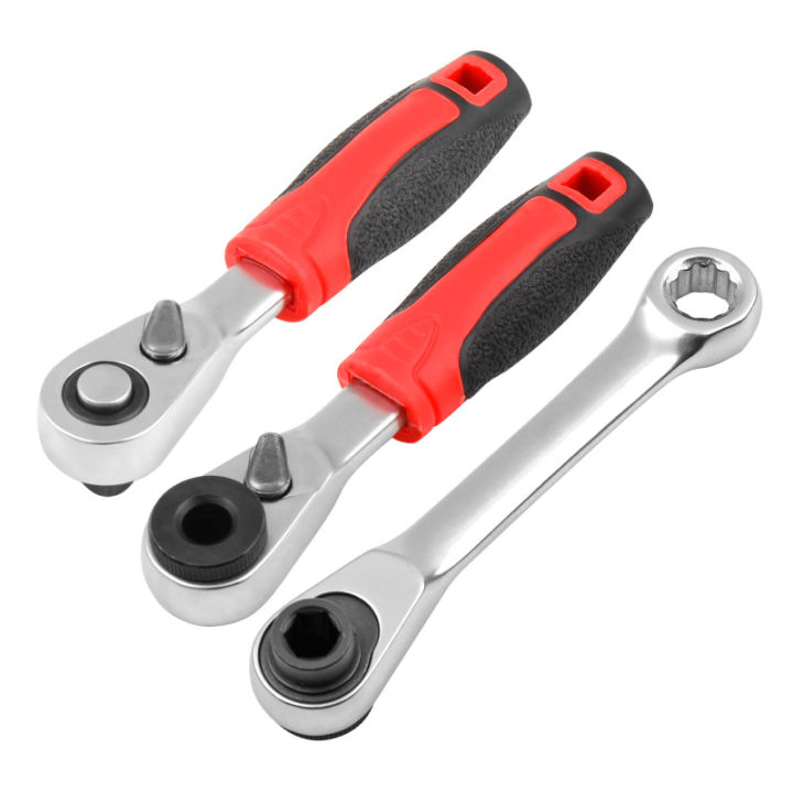 LiTuiLi Mini 1/4" Ratchet Wrench Double Ended Quick Hex Torque Spanner ...