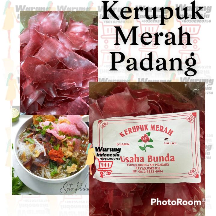 KERUPUK MERAH PADANG ASLI DARI (SUMATRA BARAT)🇮🇩 SIZE BESAR | Lazada