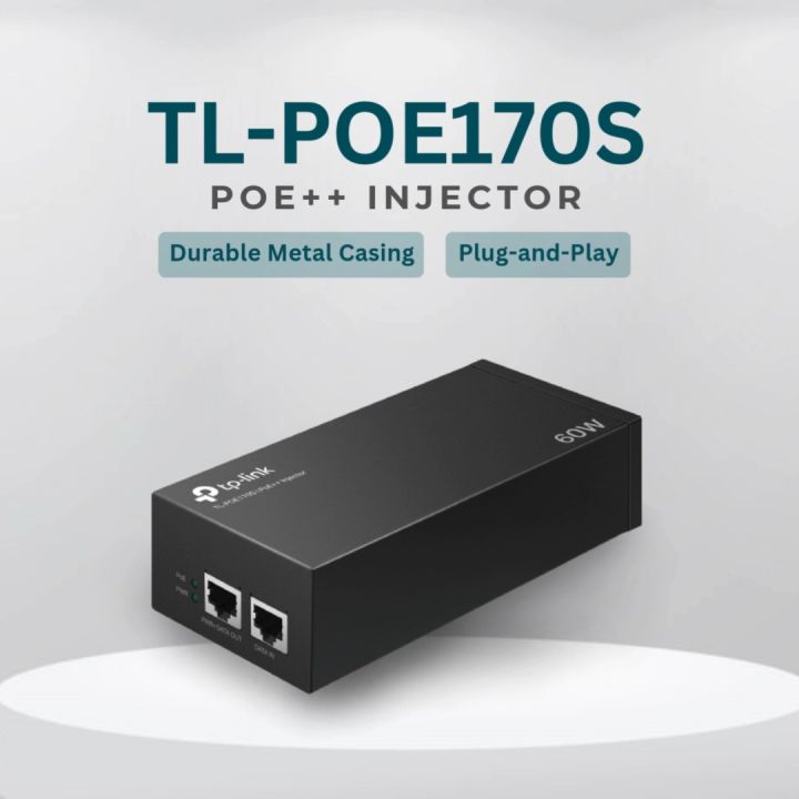 TP-Link Official Store | TL-POE170S | 10/100/1000Mbps 60W Power Supply ...