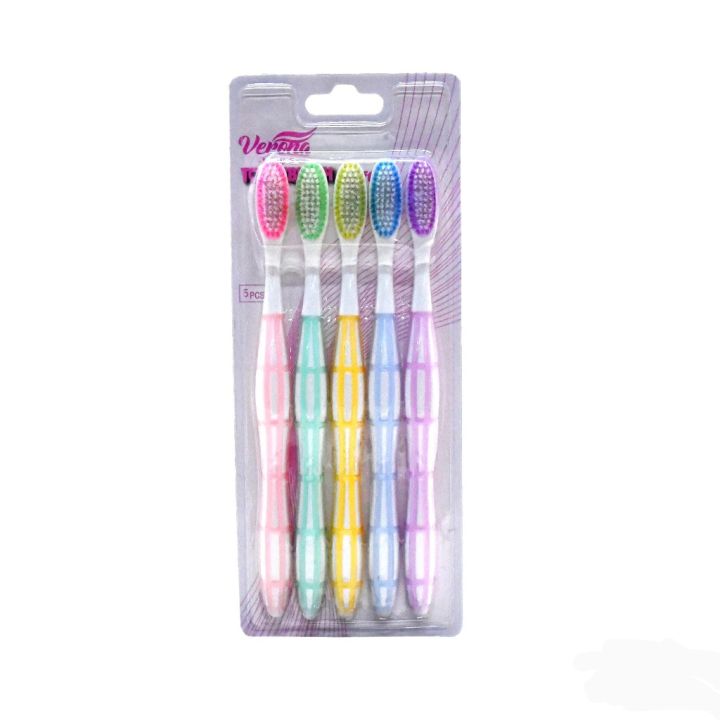 Verona Adult Toothbrush 5 PCS. | Lazada