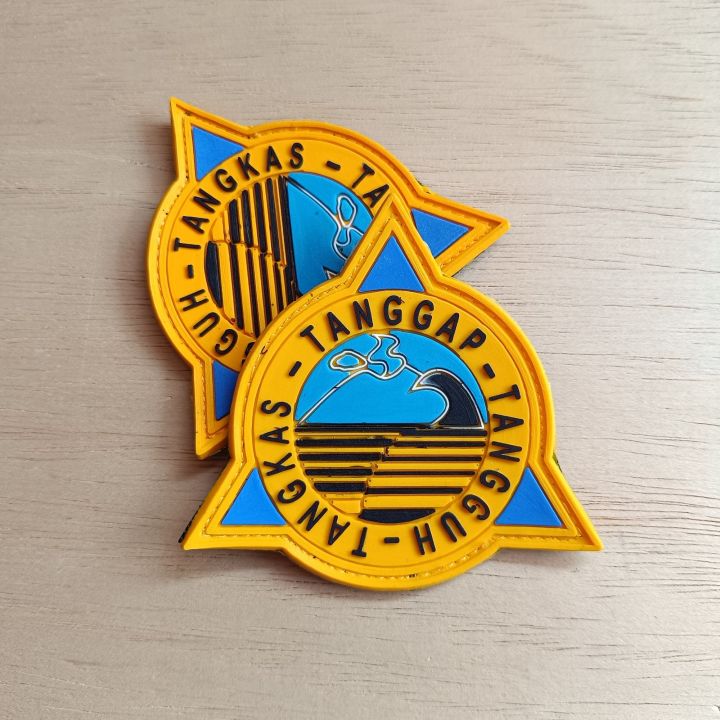 patch rubber logo tangkas tanggap tangguh - timsar - bpbd - tempelan ...