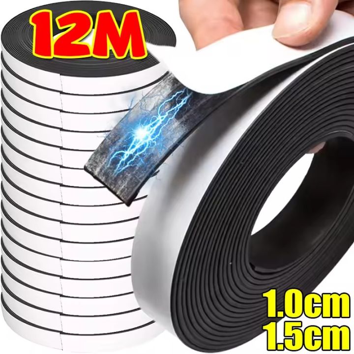 12M Self Adhesive Magnetic Strips / Strong Magnetic Tape / Flexible ...