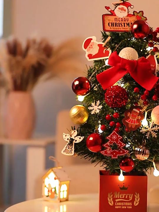 [SG READY STOCK] Mini Christmas Tree Desktop Ornament 45/60cm Christmas ...