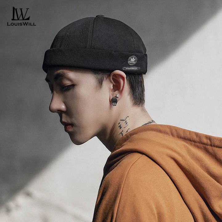 LouisWill Cap For Men Dome Melon Beanie Hats Adjustable Docker Cap ...