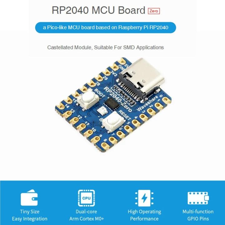 For Raspberry PI RP2040-Zero Microcontroller Development Board PICO Motherboard Dual Core ...
