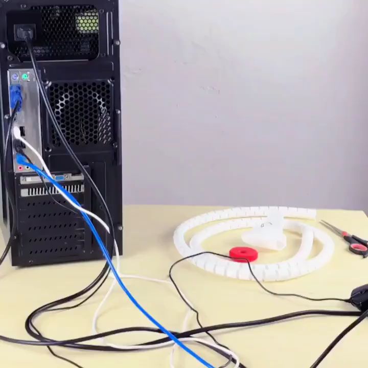 1M Line Organizer Pipe Protection Spiral Wrap Winding Cable Wire ...