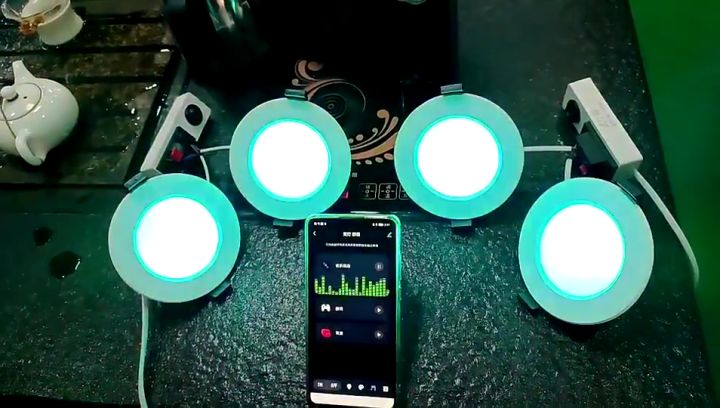 Smart LED Downlight Tuya App Bluetooth Wire Remote Control Dimmable LED ...