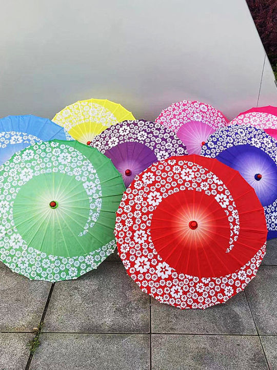 Rotating Cherry Blossom Dance Umbrella Performance Classic Cheongsam ...