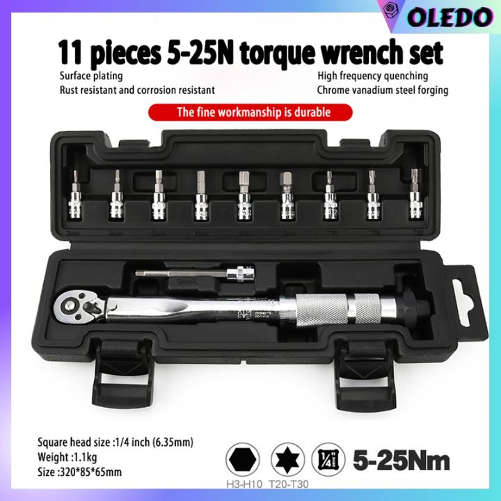 OLEDO Drive Torque Wrench 3 /8 Torque Drive Tools 1 /4 Ratchet Wrench ...
