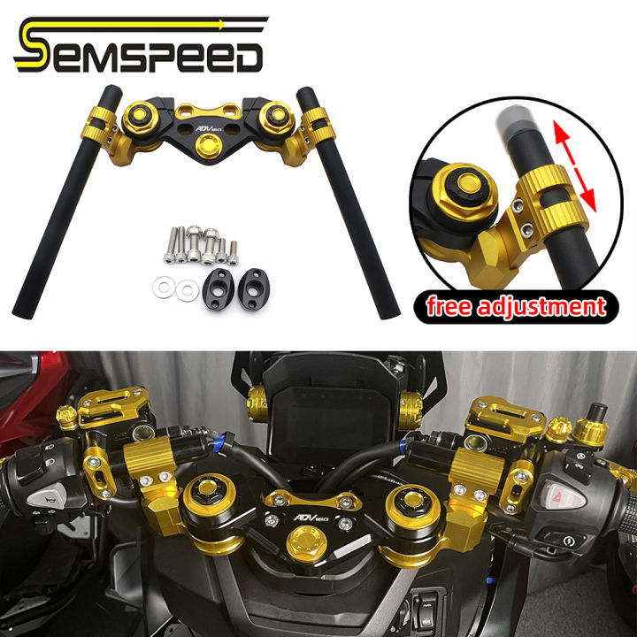 SEMSPEED For Honda ADV 160 ADV160 2022-2023 2024 2025 Motorcycle CNC Handlebar Handle Bar Tube ...