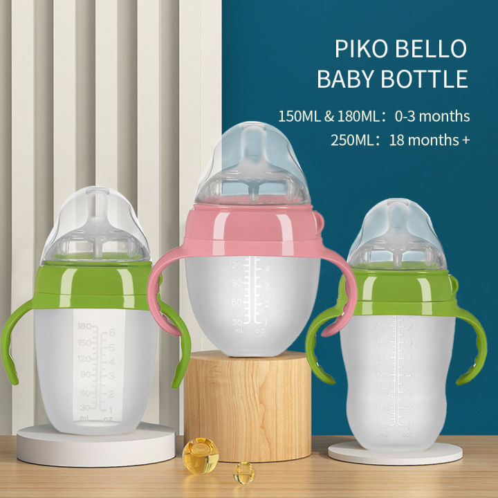 PIKO BELLO Nano Silicone Baby Bottle For Newborn Baby Feeding Bottle ...