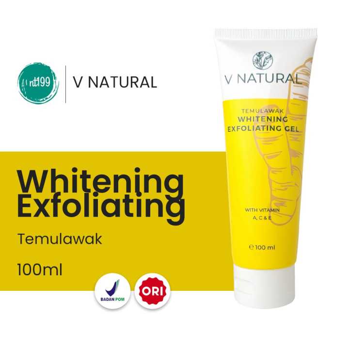 V Natural Temulawak Exfoliating Gel 100g Original BPOM | Lazada Indonesia