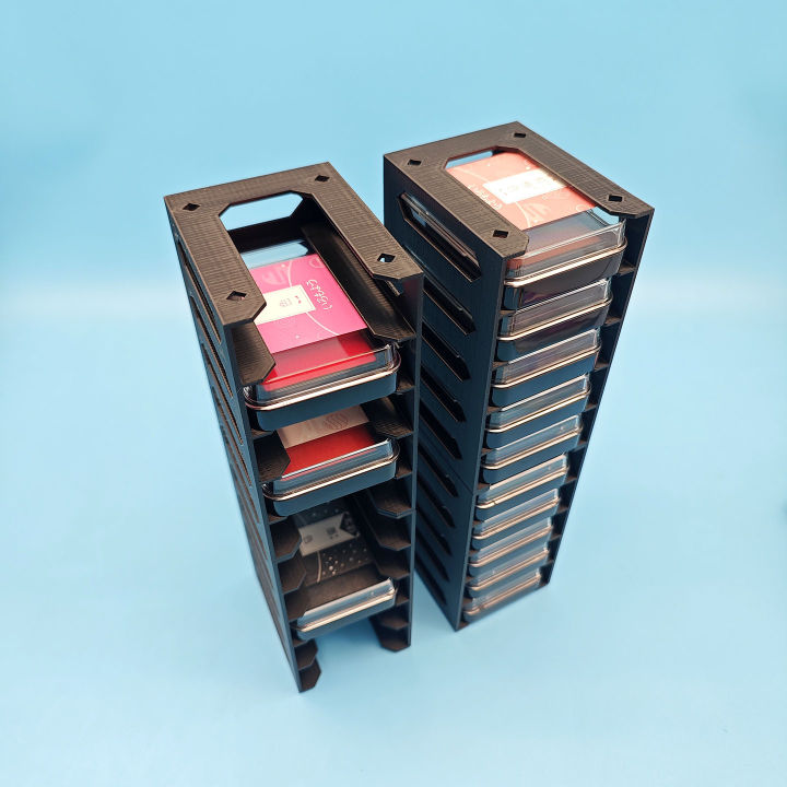 3D Stackable Desk Top Stamp Pad Storage Box Free Combination Stamp ...