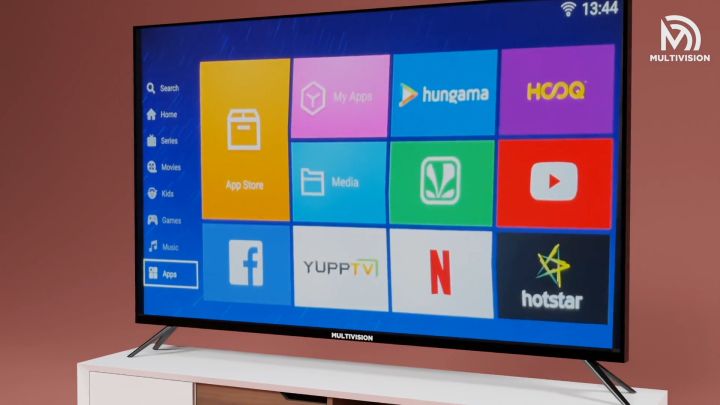 Multivision 32" B1T1 Android 11.0 Smart LED TV, Netflix, Dolby, Voice Control with Wall Mount ...