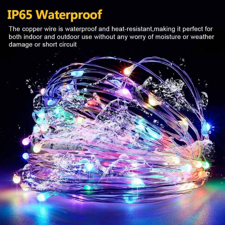 lampu raya solar led strip light outdoor waterproof blinking fairy ...