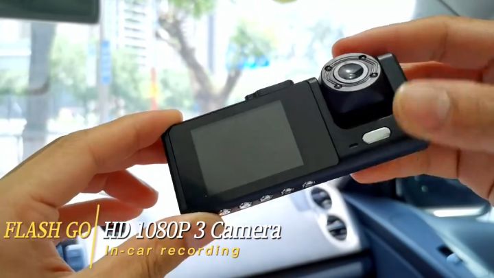 Full HD Car Dvr Dashcam 3 Sony Lens 1080P With Night Vision 360 Camera ...