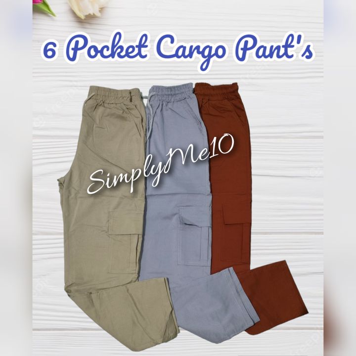 6 Pocket Cargo Pant's for Women/Men(S,M,L,XL,2XL,3XL,4XL,5XL) | Lazada PH