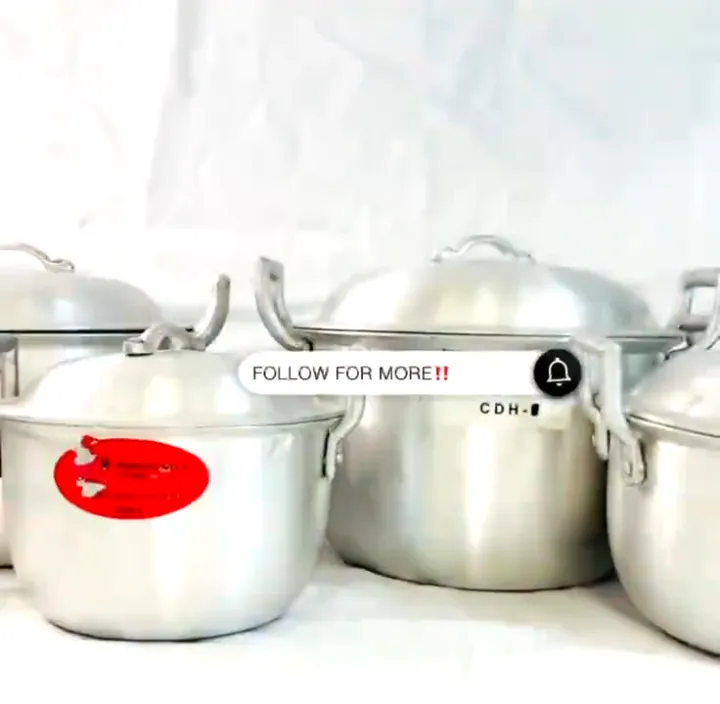 Double Handle Kalderong Makapal Aluminum Pot 1/2/3/4/5 | Lazada PH