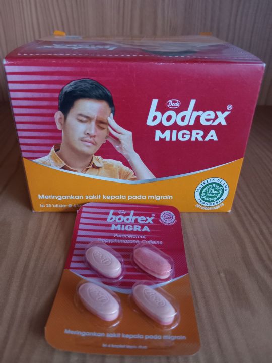 Bodrex Migra strip iai 4 tablet | Lazada Indonesia