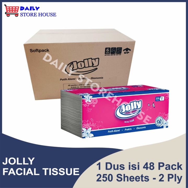 1 Dus Jolly Facial Tissue 250 Sheet isi 48 pack | Lazada Indonesia