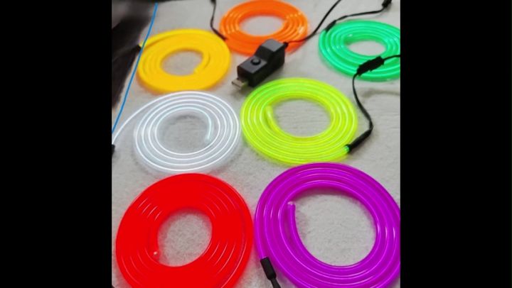 New Plug-And-Play USB LED Neon Light Strip with Controller, Multi-Color ...
