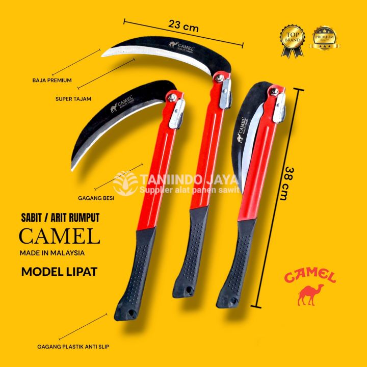 Arit sabit rumput CAMEL Tanpa asah / model lipat / made in malaysia ...