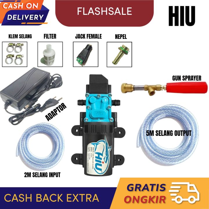 Dinamo Pompa Dc Hiu 12v 100 psi / Alat cuci motor Cuci Mobil / Doorsmer ...