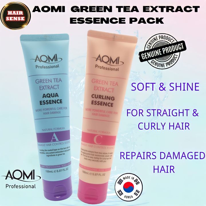 AOMI GREEN TEA EXTRACT CURLING / AQUA ESSENCE 150ML | Lazada