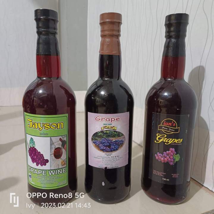 DMT120 Grape Wine 750ml FDA Approved DTI Registeted All Natural 100% ...