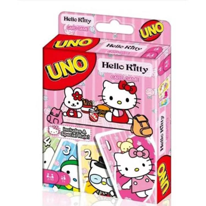Mattel Games UNO Hello Kitty Card Game for Family Night Featuring Tv ...