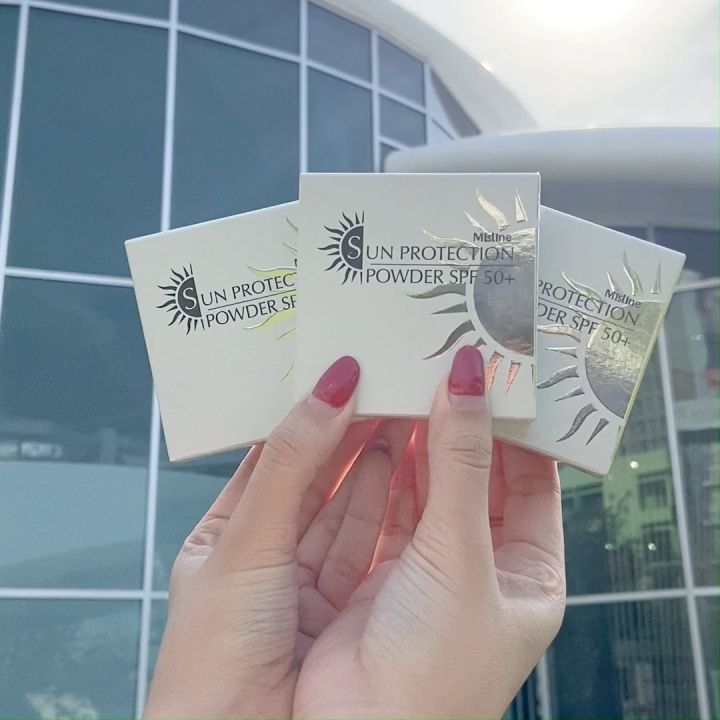 MISTINE SUN PROTECTION POWDER SPF50+ 10 G แป้ง แป้งฝุ่น พัฟคุมมัน ...