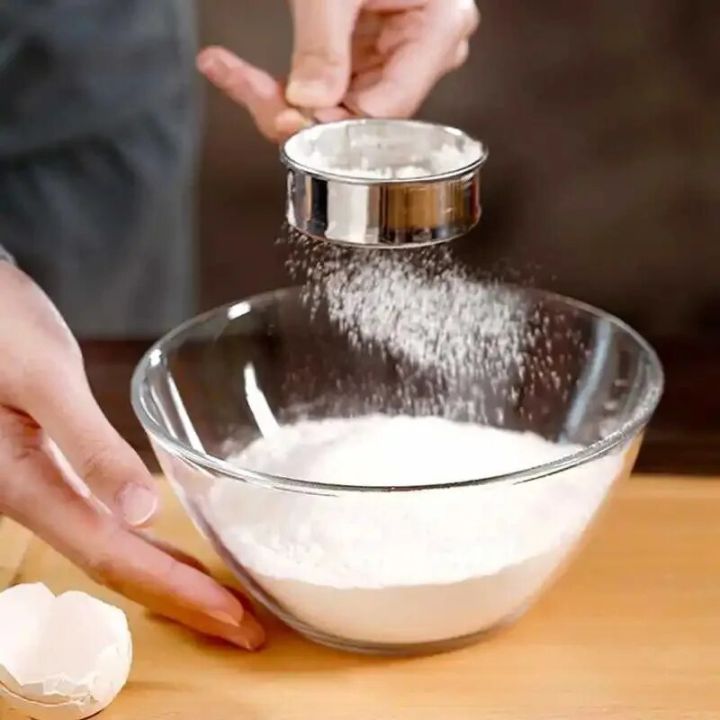 Sieve Fine Mesh Flour Sifter Sugar Cocoa Matcha Powder Flour Colander ...