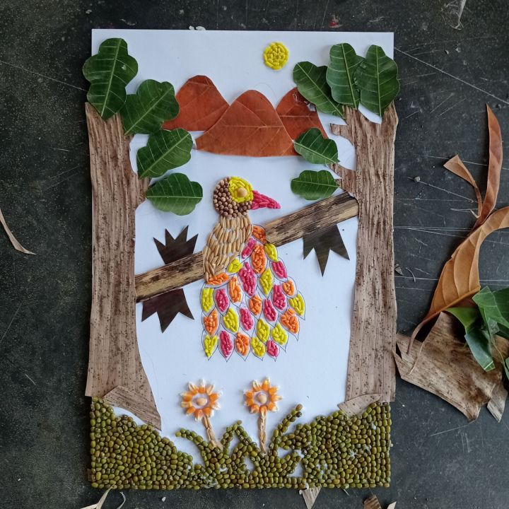 Kolase Daun Kolase Biji Kerajinan Kolase Bahan Alam Lazada Indonesia