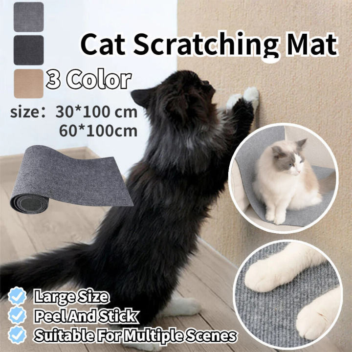 Self-adhesive Cat Scratching Mat Cat Climbing Mat Large Trimmable ...