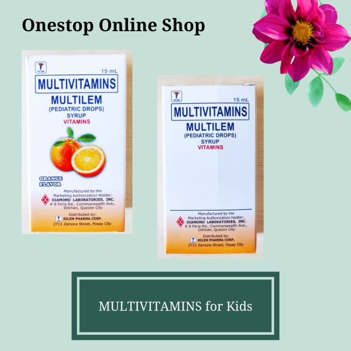 Multivitamins for Kids MULTILEM Drops 15ml | Lazada PH