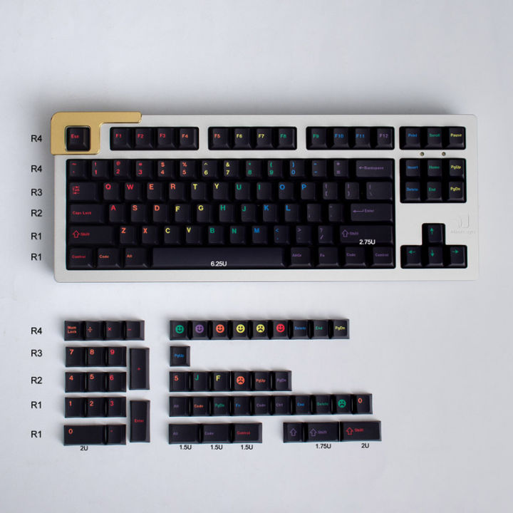 GMK Midnight Rainbow Keycap 136 Keys Cherry Profile PBT Five-Sided ...