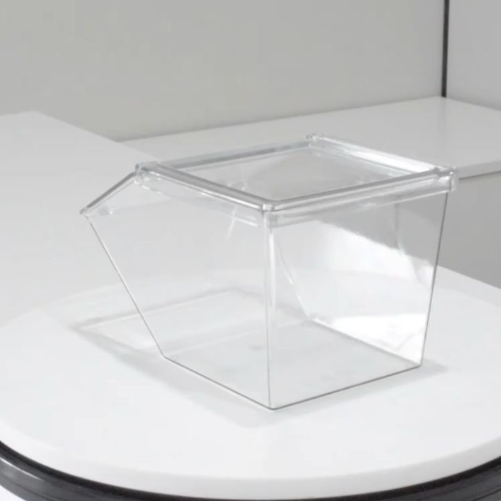 8 Piece Clear Tea coffee and candy Storage Container Box with Lid ...