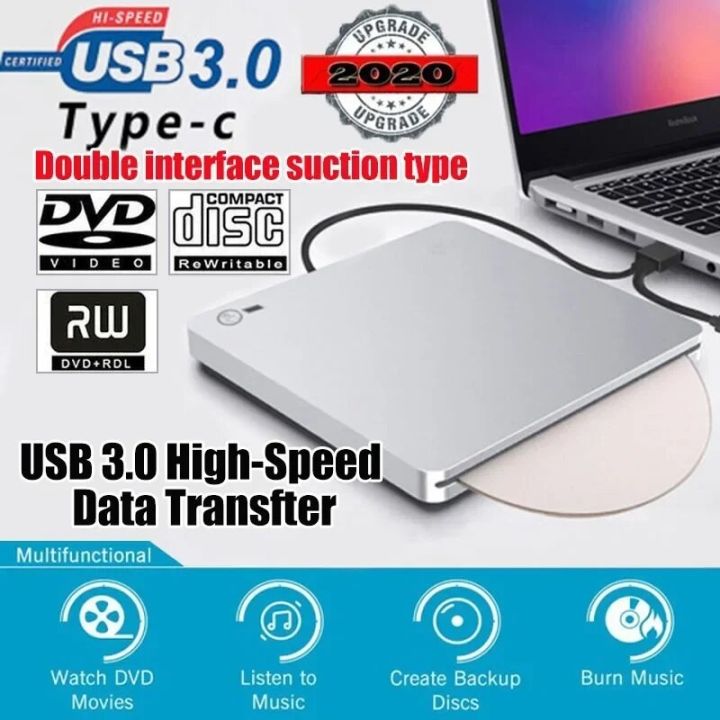 Usb3.0/type-c External Dvd Burner Internal Drive Suitable For Desktop ...