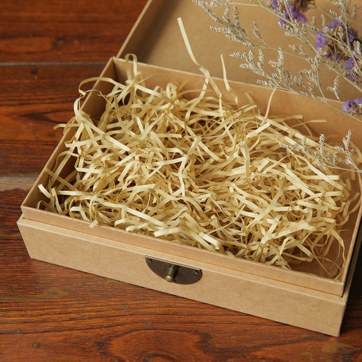 Brown Packing Paper Raffia Shredded Paper Gift Decoration Bottom Bubble ...