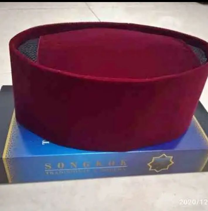 peci merah maron tinggi 7,8 kopyah polos ac berbahan kontesa dalaman ...