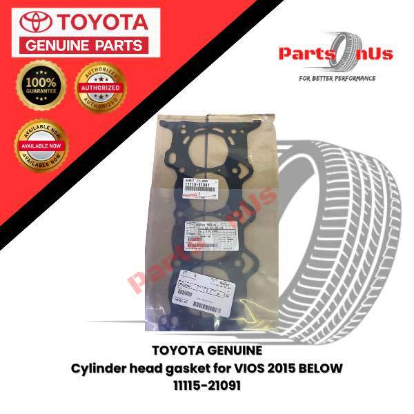Toyota Genuine Cylinder head gasket for VIOS 2015 BELOW | 11115-21091 ...