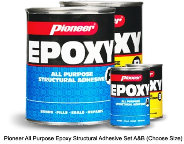 PIONEER EPOXY A & B ALL PURPOSE STRUCTURAL ADHESIVE 1LITER, 1GALLON ...