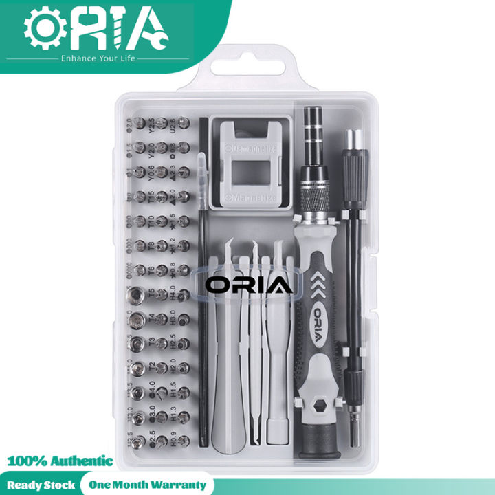 ORIA pemutar skru Set 52 dalam 1 bit Kit pemandu magnetik Precision ...