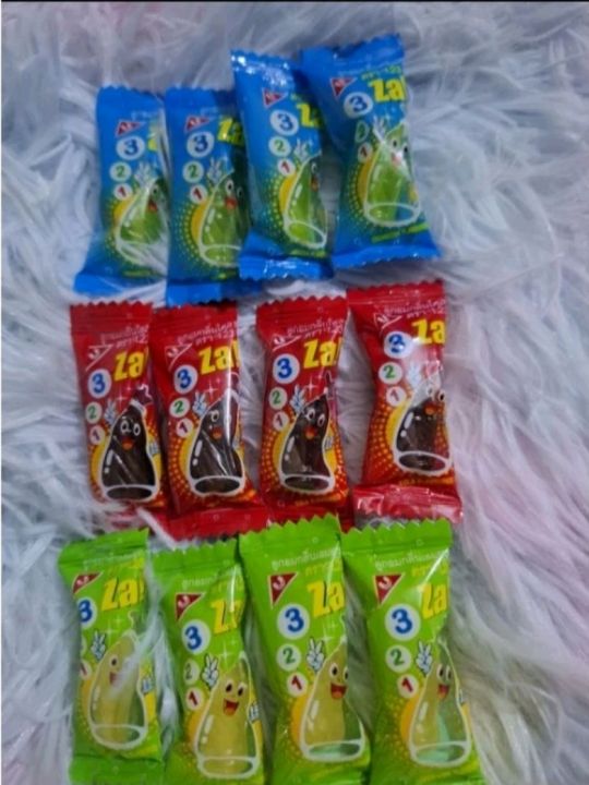 ลูกอม 123 zaa 100 ,เม็ด. รวมรส. รสโค้ก ครีมโซดา เลม่อน | Lazada.co.th