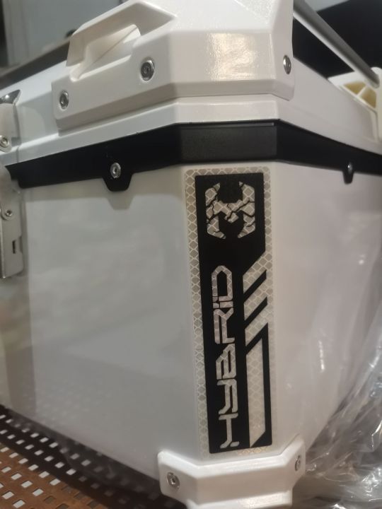 NEW HYBRID 45L TOPBOX WITH BACK REST FULL WHITE | Lazada PH