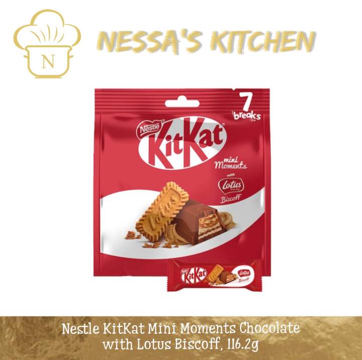 Nestle KitKat Mini Moments Chocolate with Lotus Biscoff, 116.2g | Lazada PH
