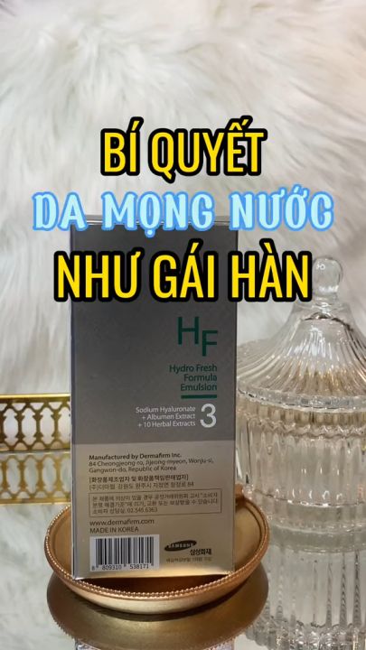 Sữa Dưỡng Dermafirm Hydro Fresh Formula HF3 Tinh Chất Hydro Tươi Cấp ...